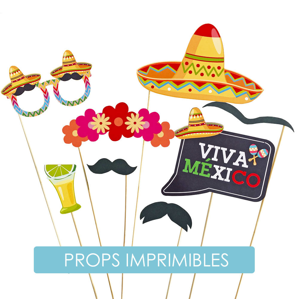 Props fiesta mexicana para imprimir – Opsekio