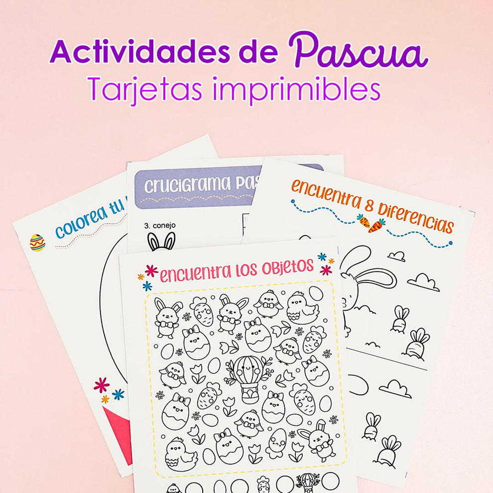 Actividades de Pascua para Imprimir (PDF y PNG) – Opsekio